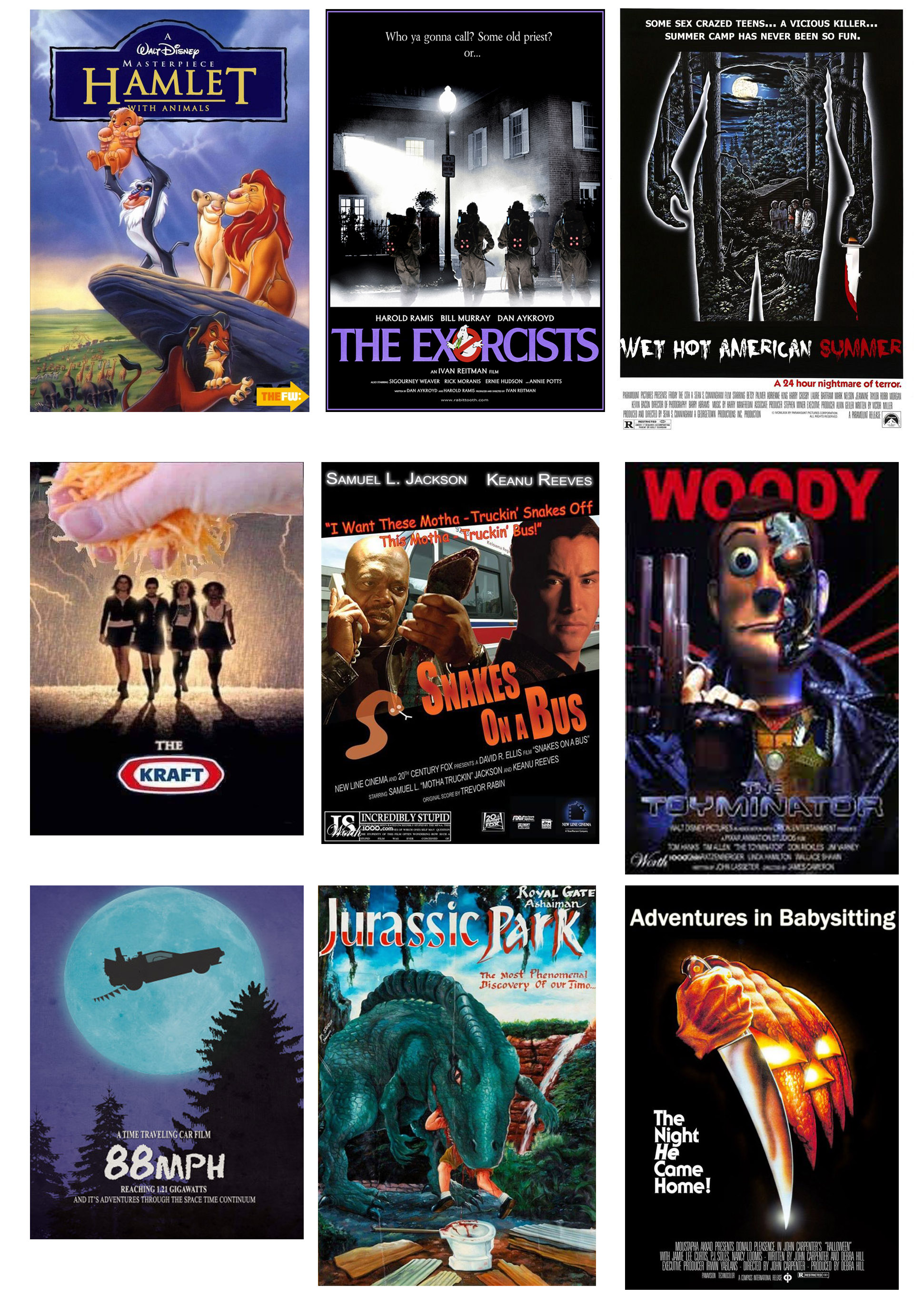 Top 10 80s & 90s Movie Parody Posters | Yestermade™